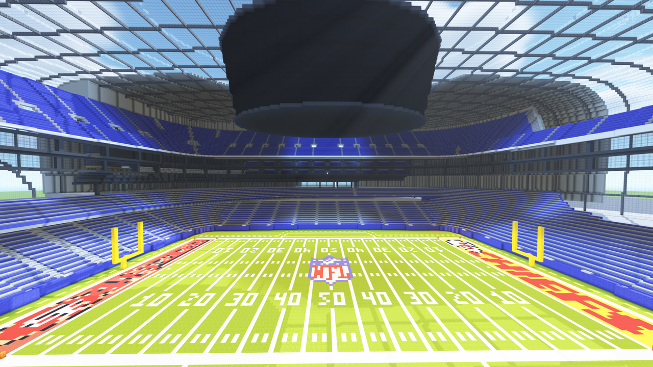Realistic NFL Stadium Minecraft Map
