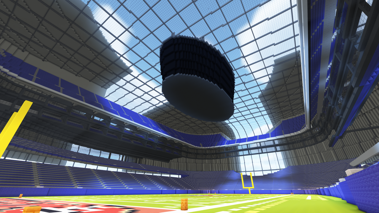 Realistic NFL Stadium Minecraft Map