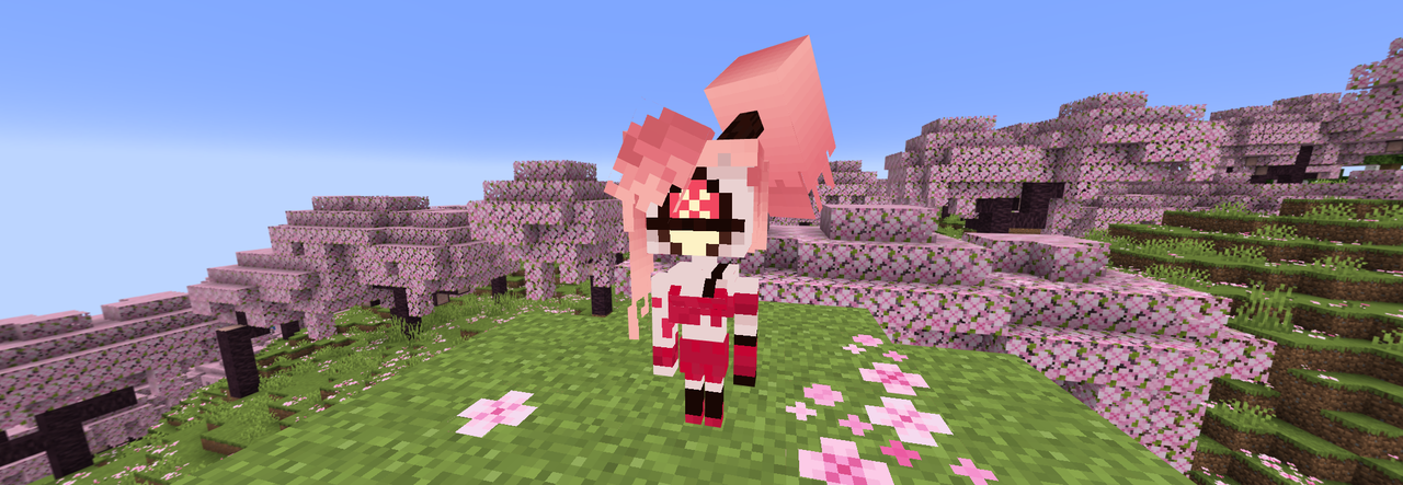 Hazbin Hotel themed mobs - Alastor and Cherribomb Minecraft Texture Pack
