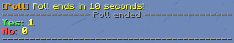Polls | Create custom votes Minecraft Data Pack