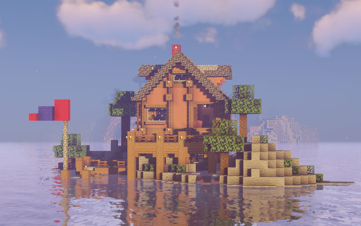 Small Island House Minecraft Map