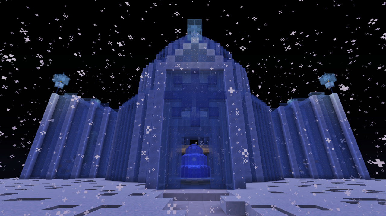 Elsa's Ice Palace Minecraft Map