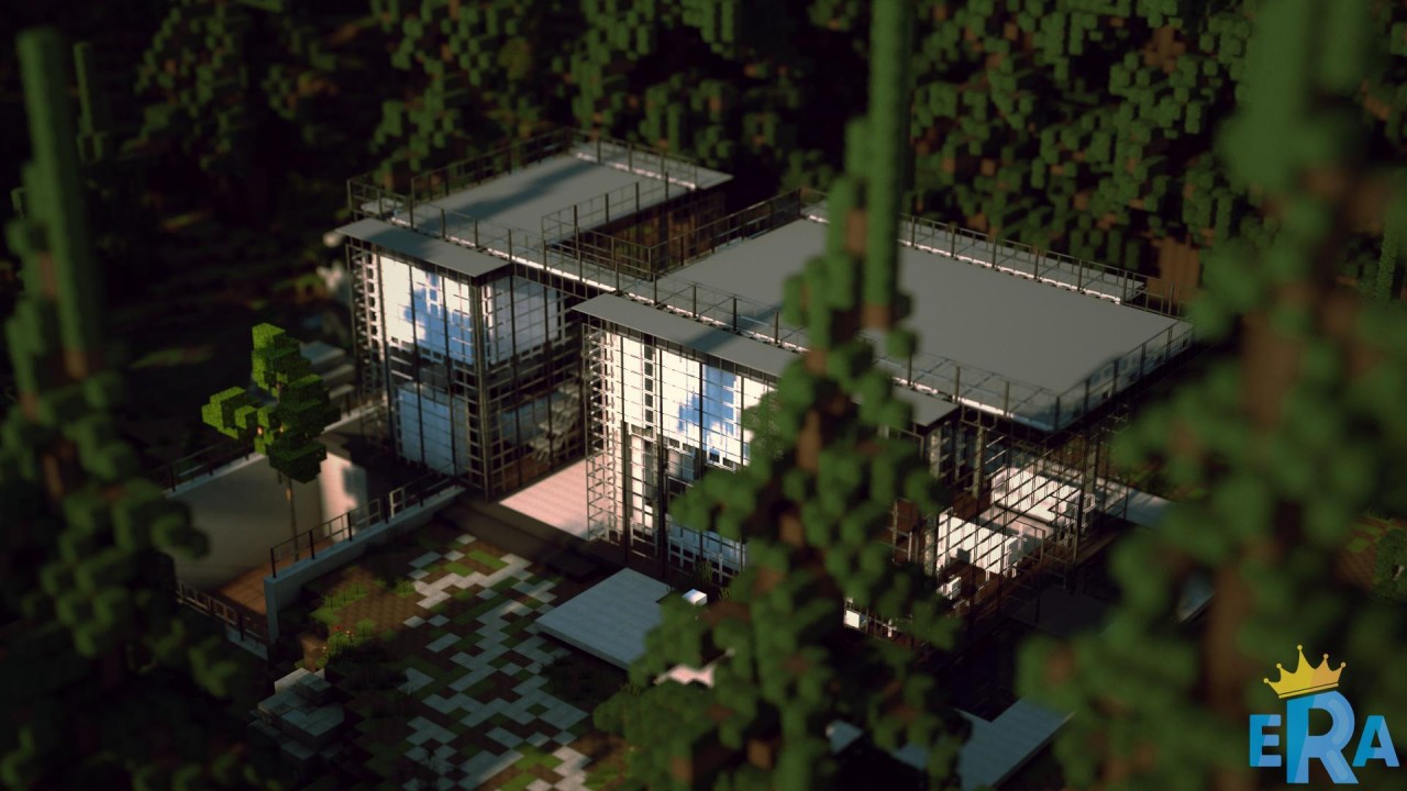 forest house - modern style Minecraft Map