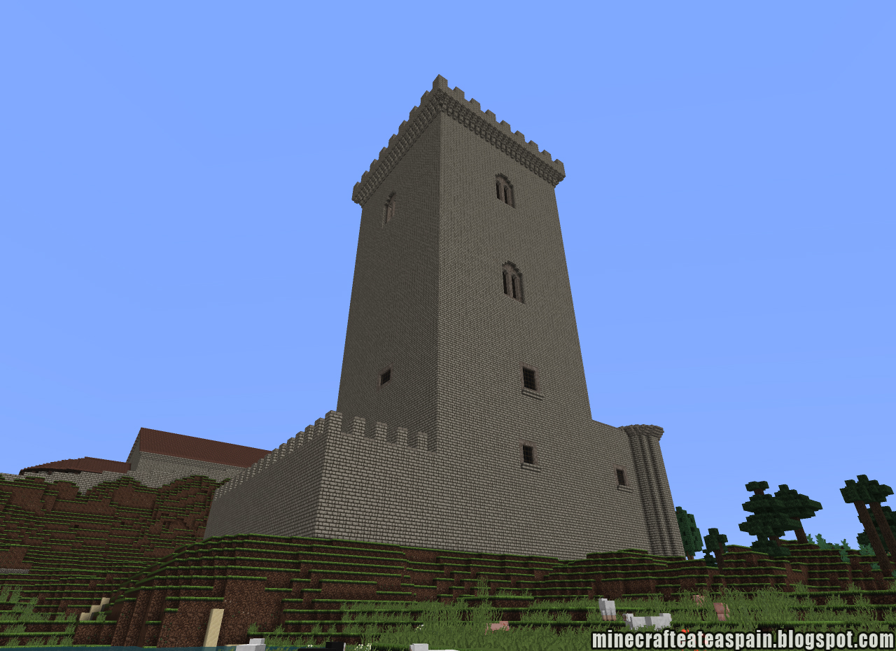 Replica Minecraft of the Castle of Mazuelo de Muñó, Burgos, Spain ...