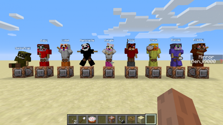Working FNAF gameplay in mnecraft Minecraft Map