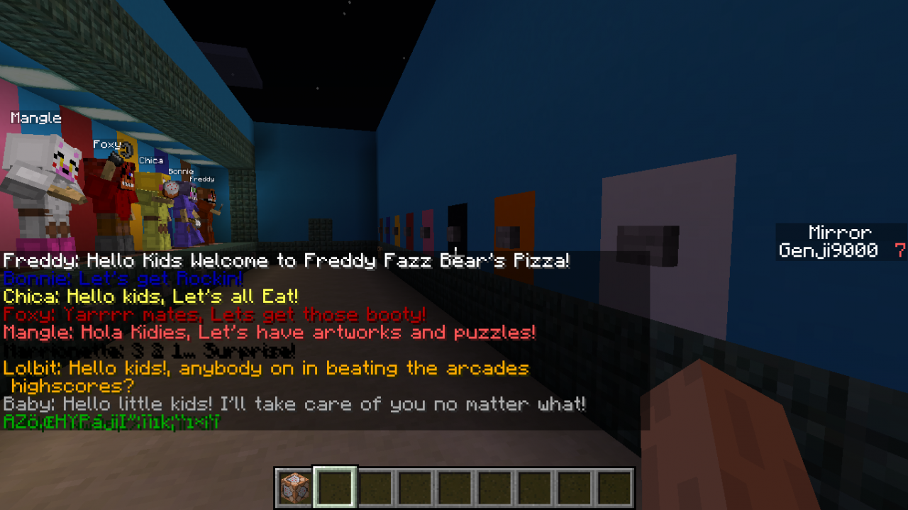 Working FNAF gameplay in mnecraft Minecraft Map