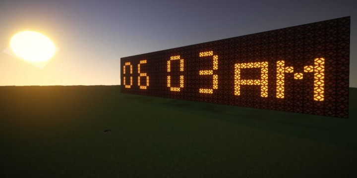 Self Correcting Accurate Digital Clock Minecraft Map