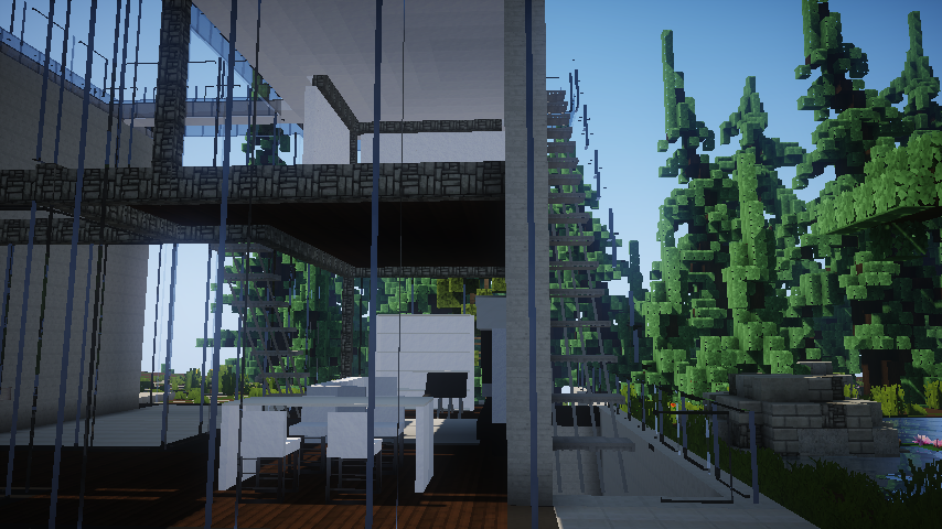 forest house - modern style Minecraft Map