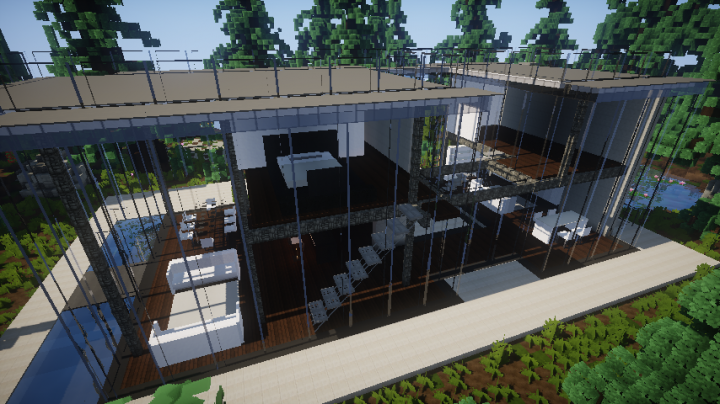 forest house - modern style Minecraft Map