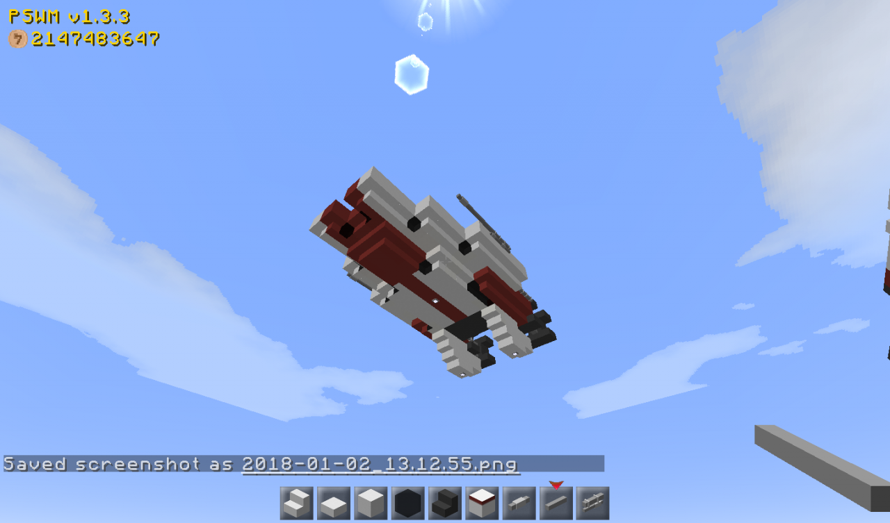 A-wing (1:1-ish scale) Minecraft Map