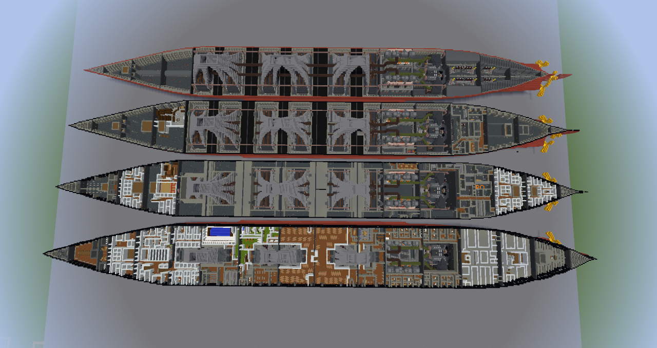 2:1 RMS Titanic Minecraft Map