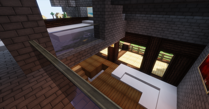 Simple Mountainside Cabin Minecraft Map