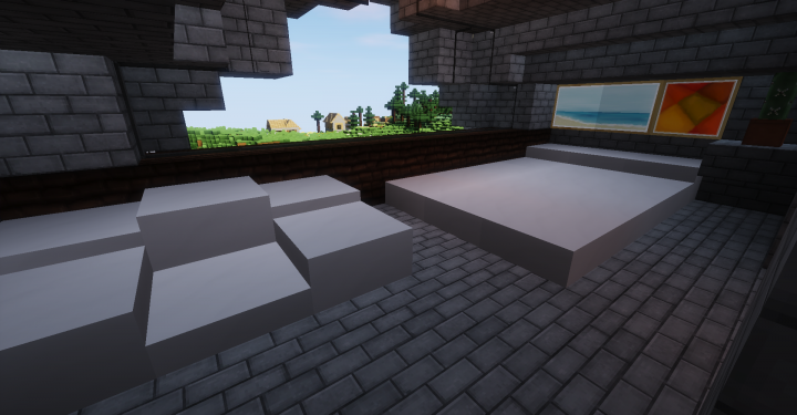 Simple Mountainside Cabin Minecraft Map