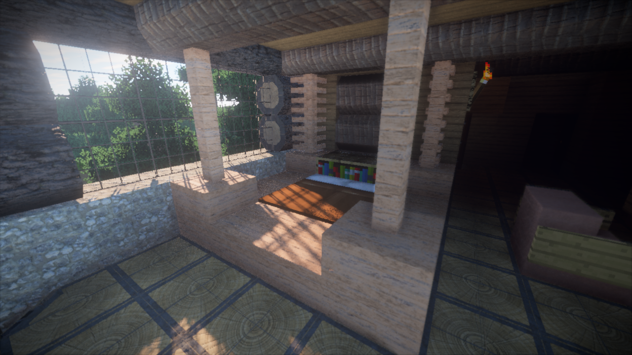 French Country Style Log Cabin Minecraft Map