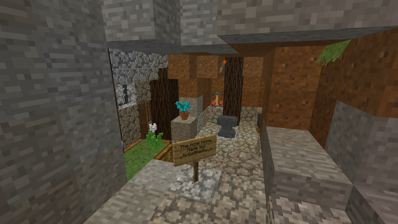 The hole home. Minecraft Map