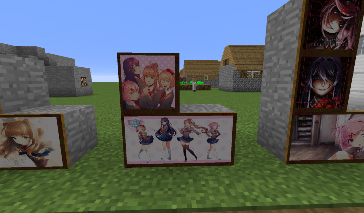 doki doki literature club resource pack Minecraft Texture Pack