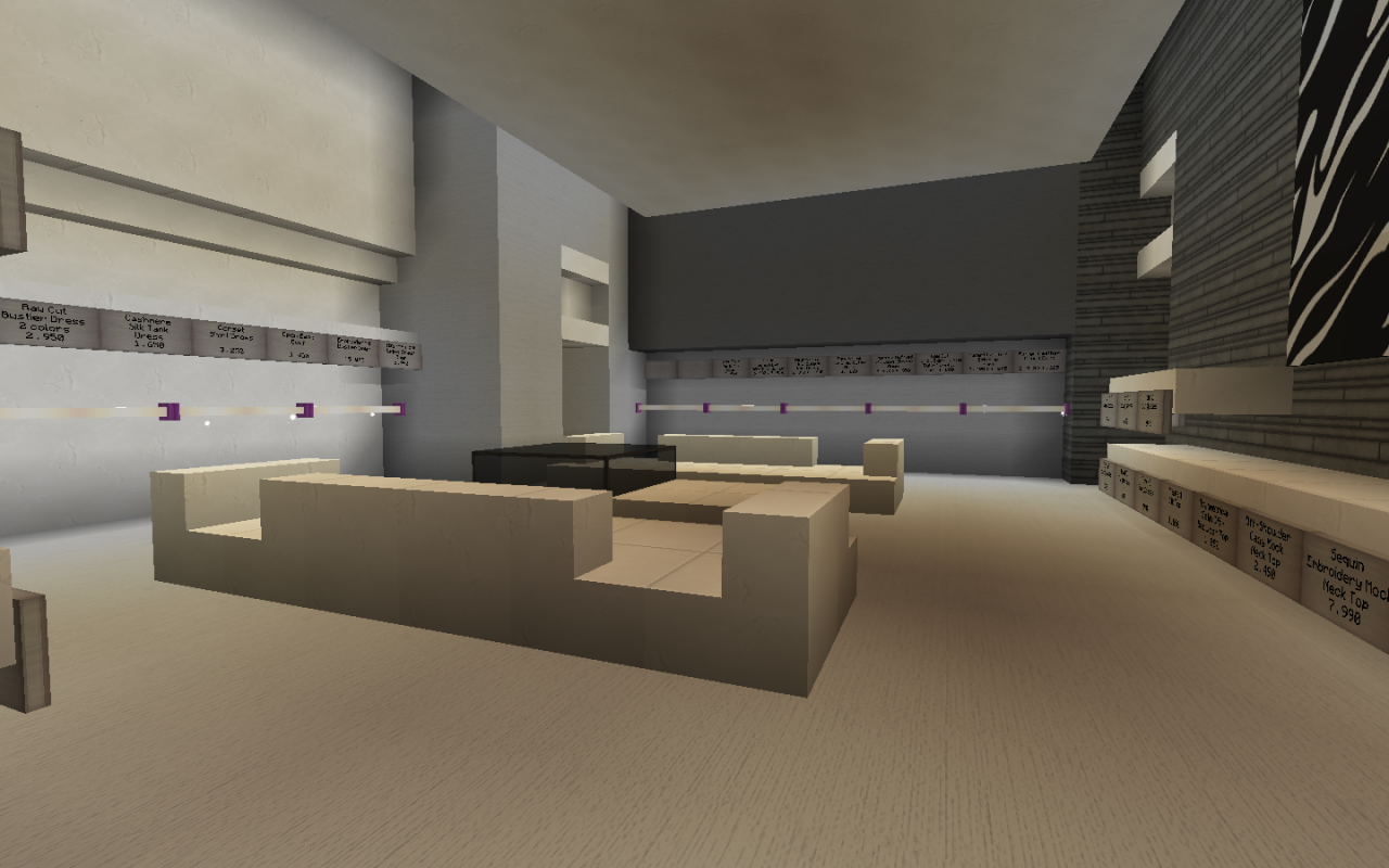 Tom Ford boutique Beverly Hills Minecraft Map