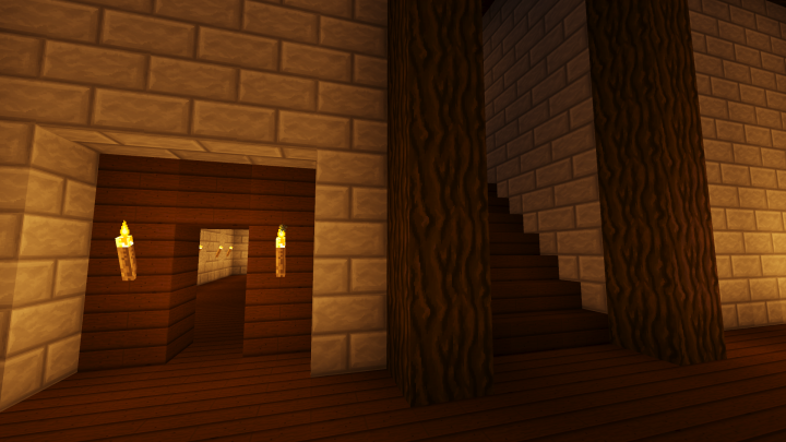 Medieval Castle - Interior Walkways and Rooms Minecraft Map
