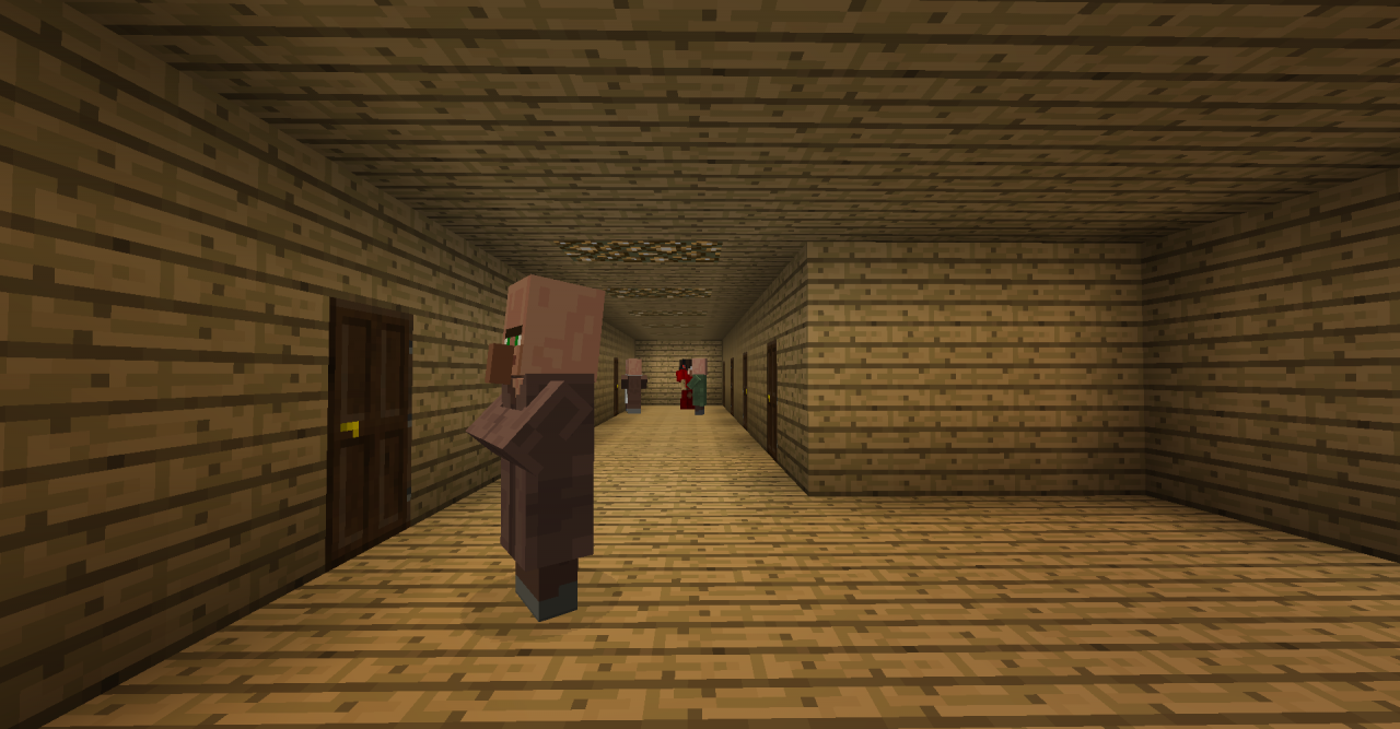 Find The Button - Villager Hotel Minecraft Map