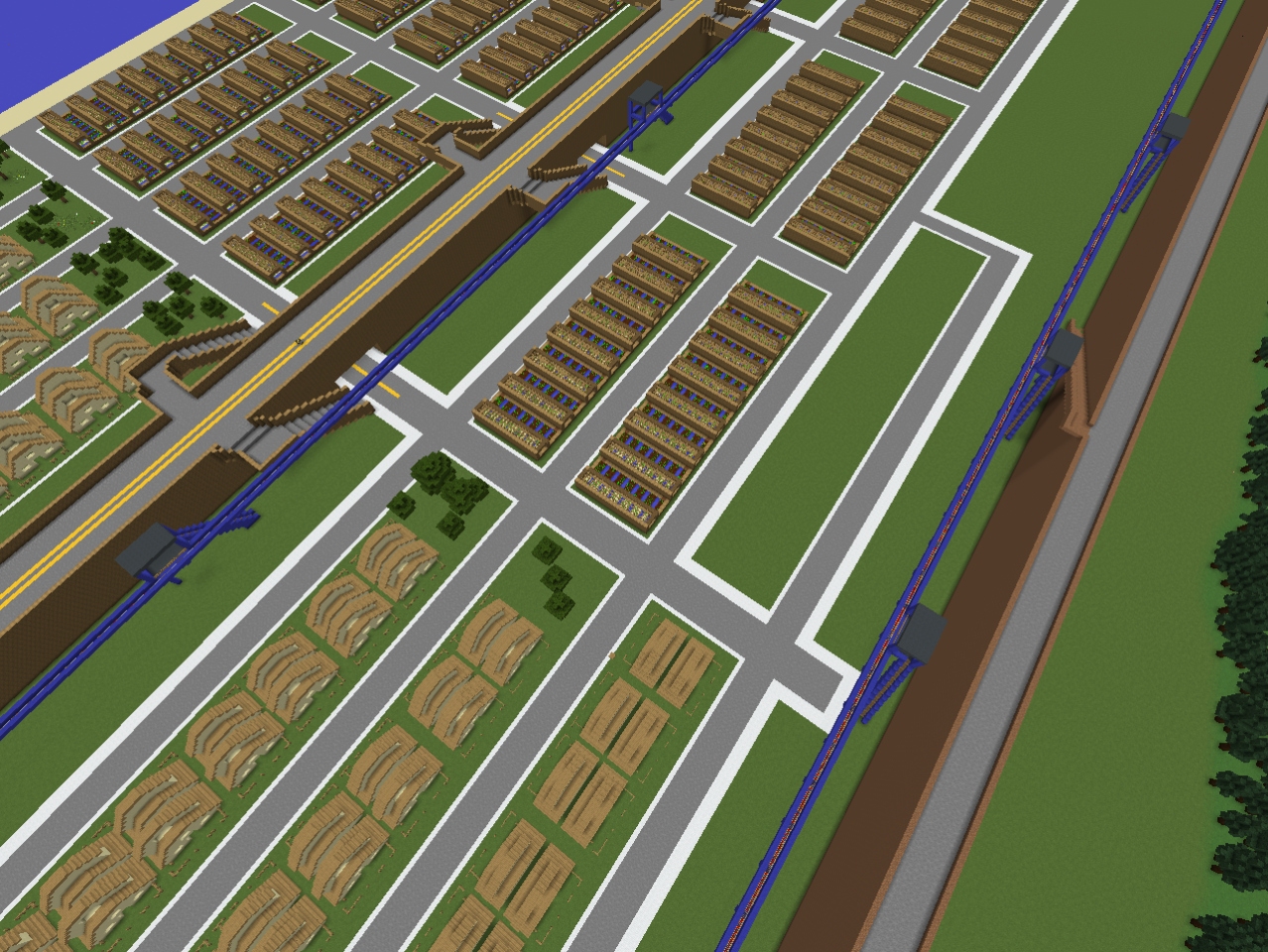Flat City automatic Minecraft Map