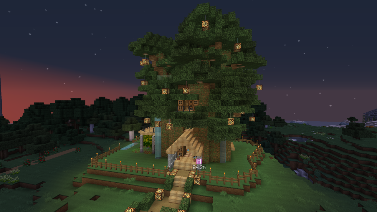 Tree Survival House Minecraft Map