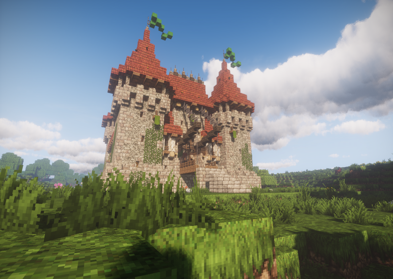 Survival Castle Guide 10+1 Step Minecraft Map