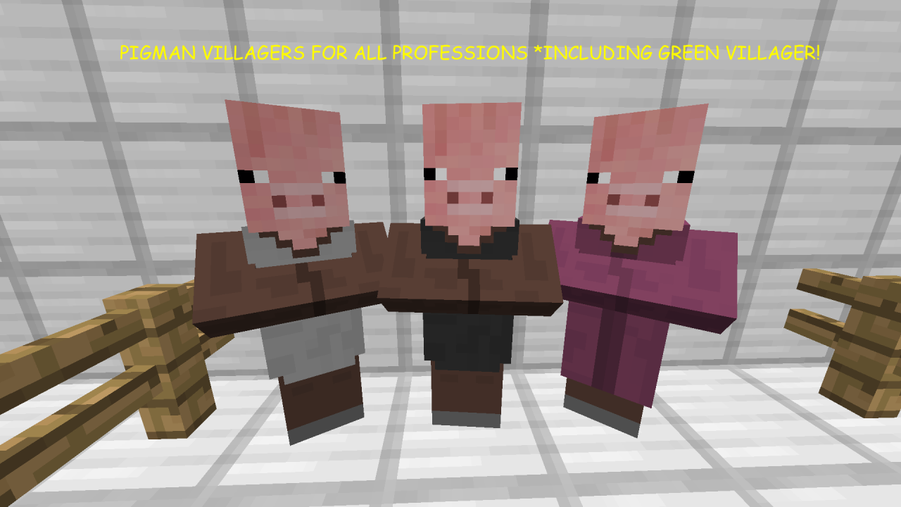 Pigman Villagers for 1.8 with sounds Minecraft Texture Pack