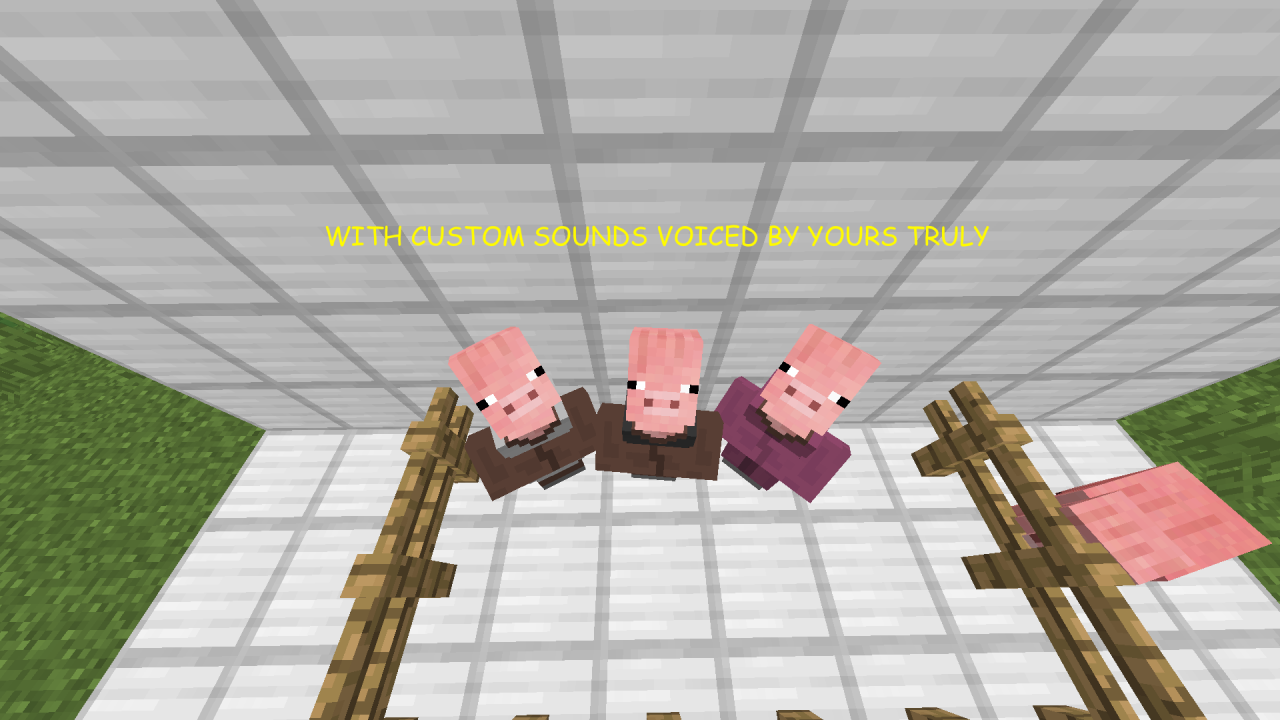 Pigman Villagers for 1.8 with sounds Minecraft Texture Pack