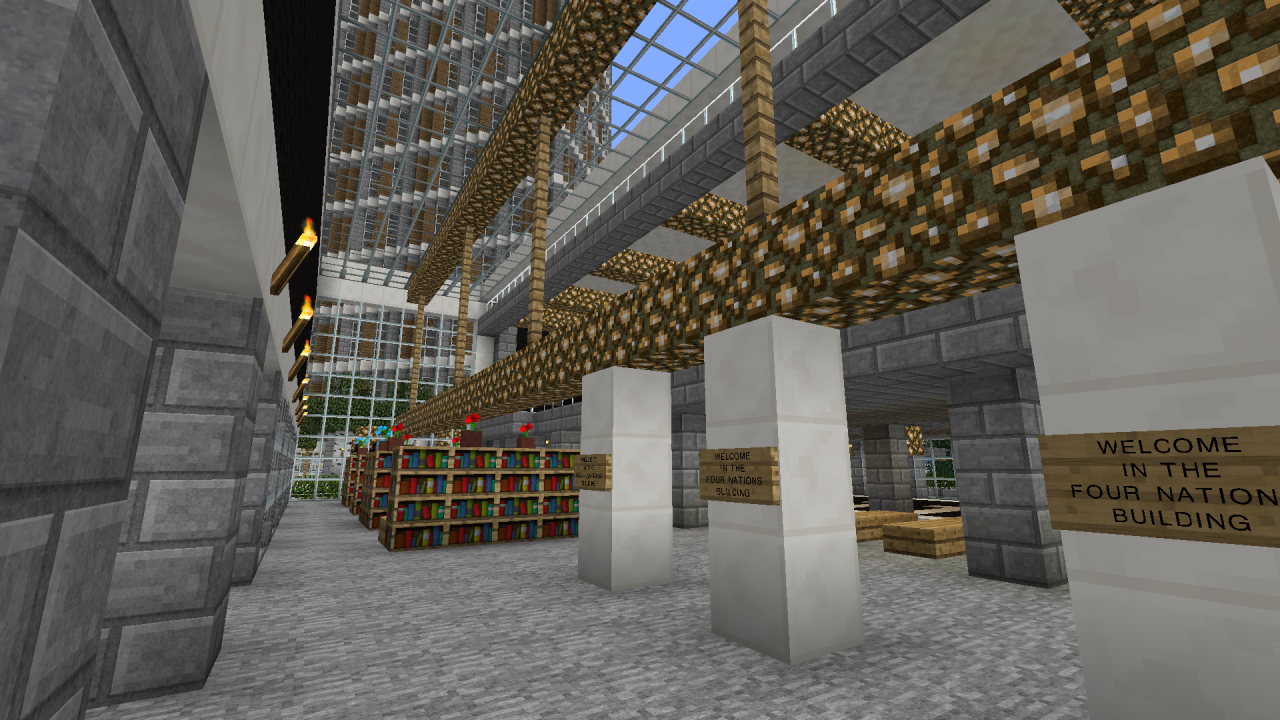 The Four Nations building [CZECH] Minecraft Map