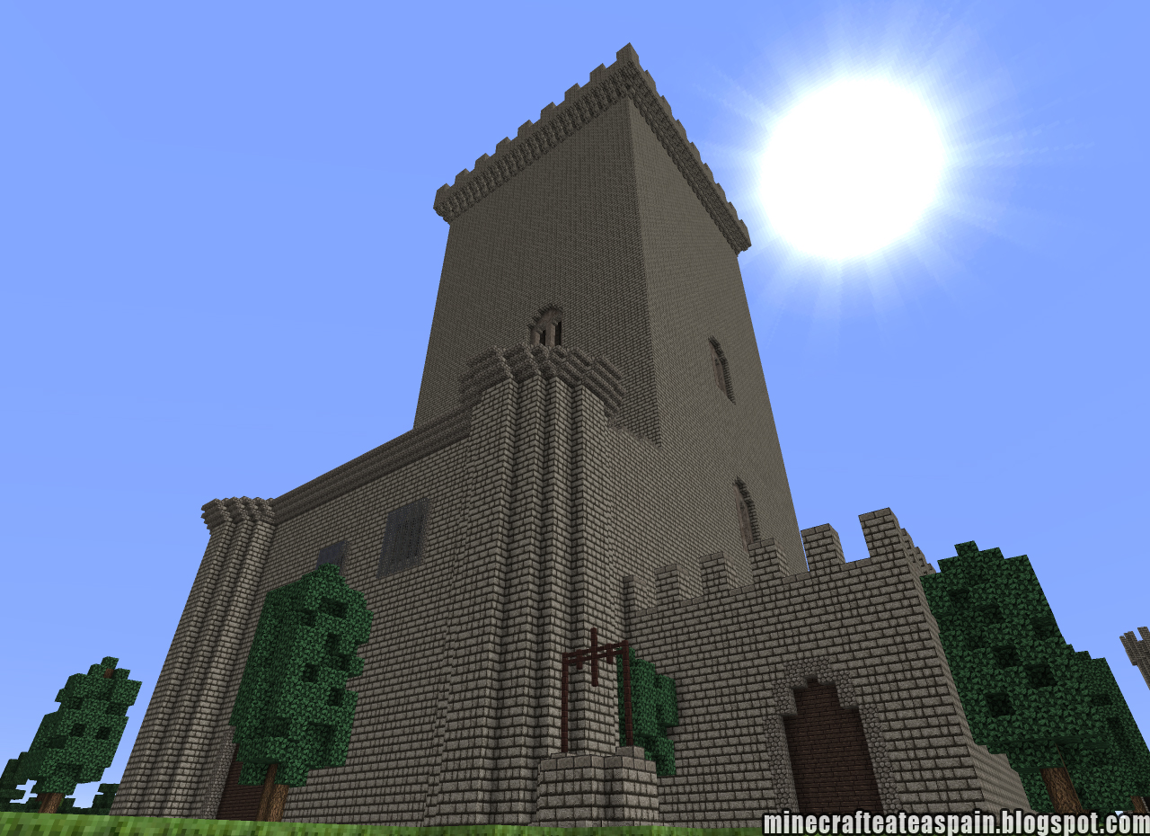Replica Minecraft of the Castle of Mazuelo de Muñó, Burgos, Spain ...