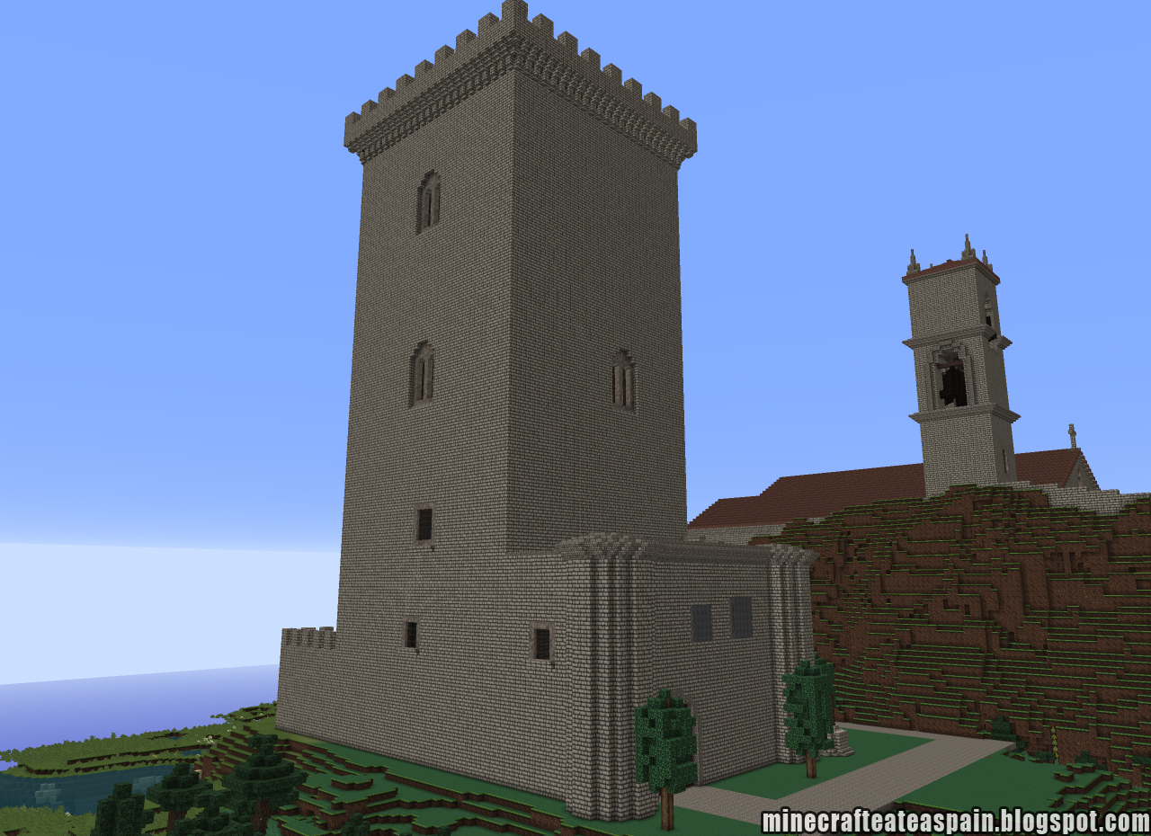 Replica Minecraft of the Castle of Mazuelo de Muñó, Burgos, Spain ...