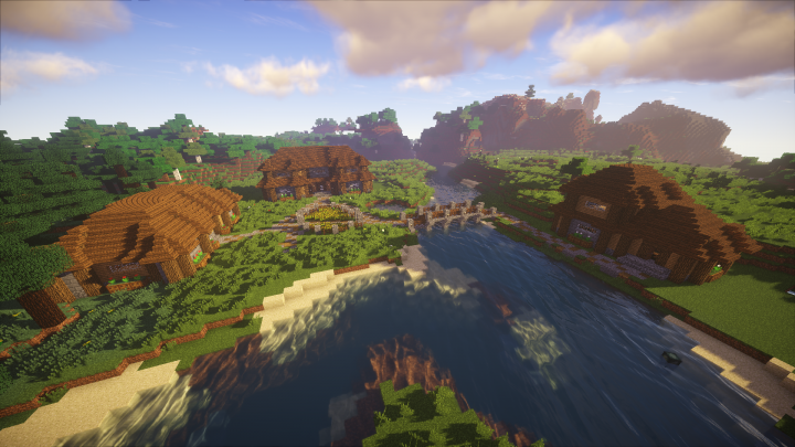 Building Willage - Wooden Houses Minecraft Map