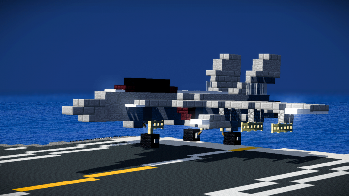 F/A-18 Super Hornet Carrier Fighter Jet Minecraft Map