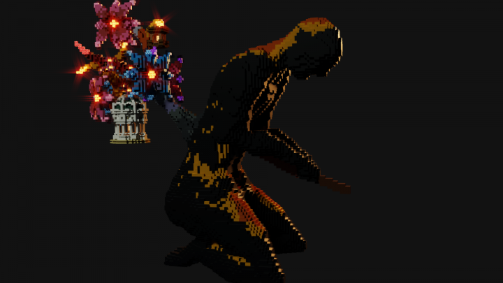 Organic Build/Art Titled Pain Minecraft Map