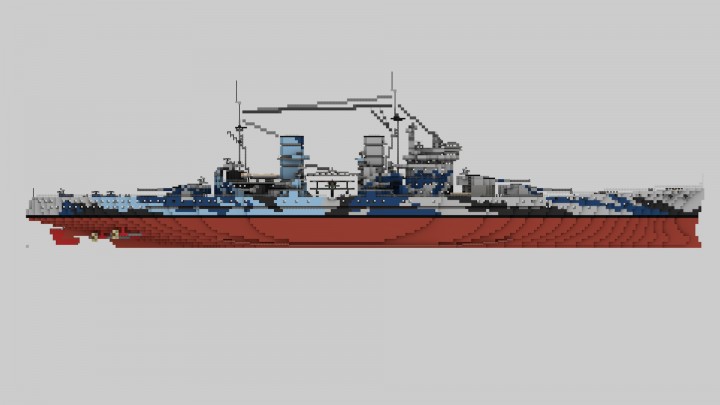 British Battleship HMS Prince of Wales 1:1 Minecraft Map
