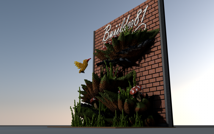 The floral wall ! Minecraft Map