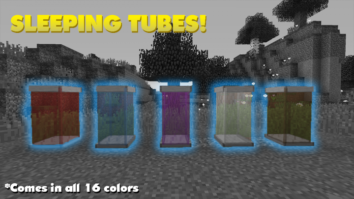 Sleeping Tubes! - Instant Sleeping Minecraft Mod