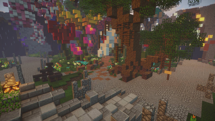 Forest Survival Spawn Minecraft Map