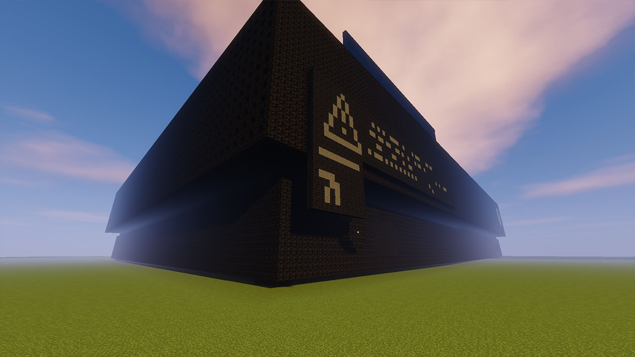 Xbox One X Console & Monitor Minecraft Map