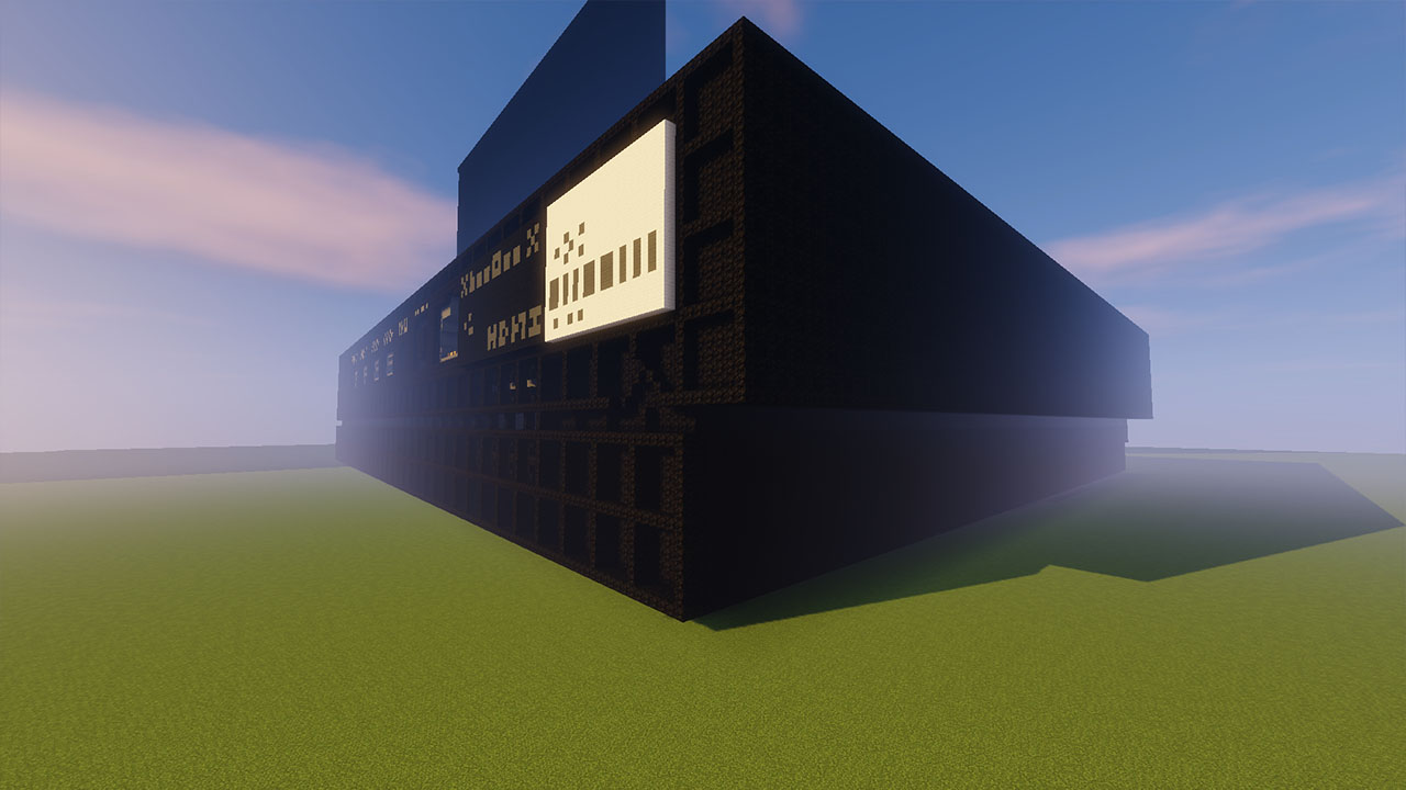 Xbox One X Console & Monitor Minecraft Map