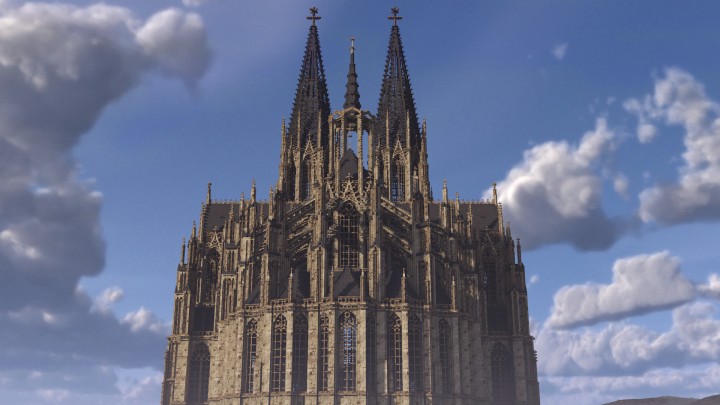 3:1 scale Cologne Cathedral Minecraft Map