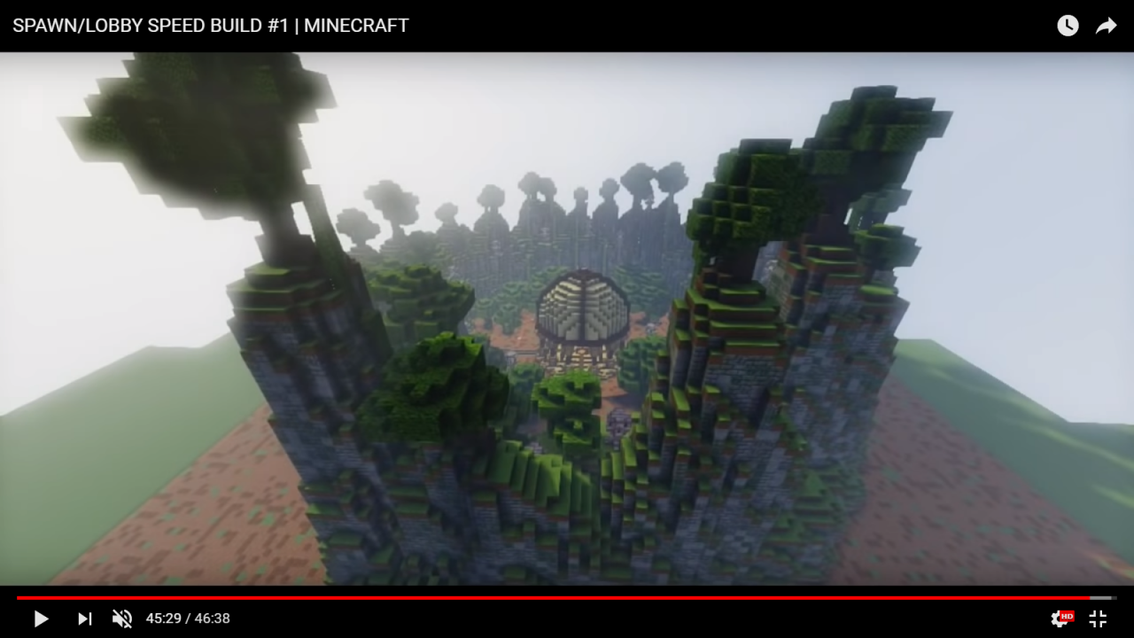 SPAWN/LOBBY SPEED BUILD #1 | MINECRAFT Minecraft Map