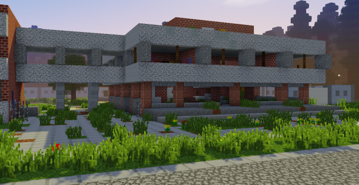 Abandoned Soviet buildings. Minecraft Map