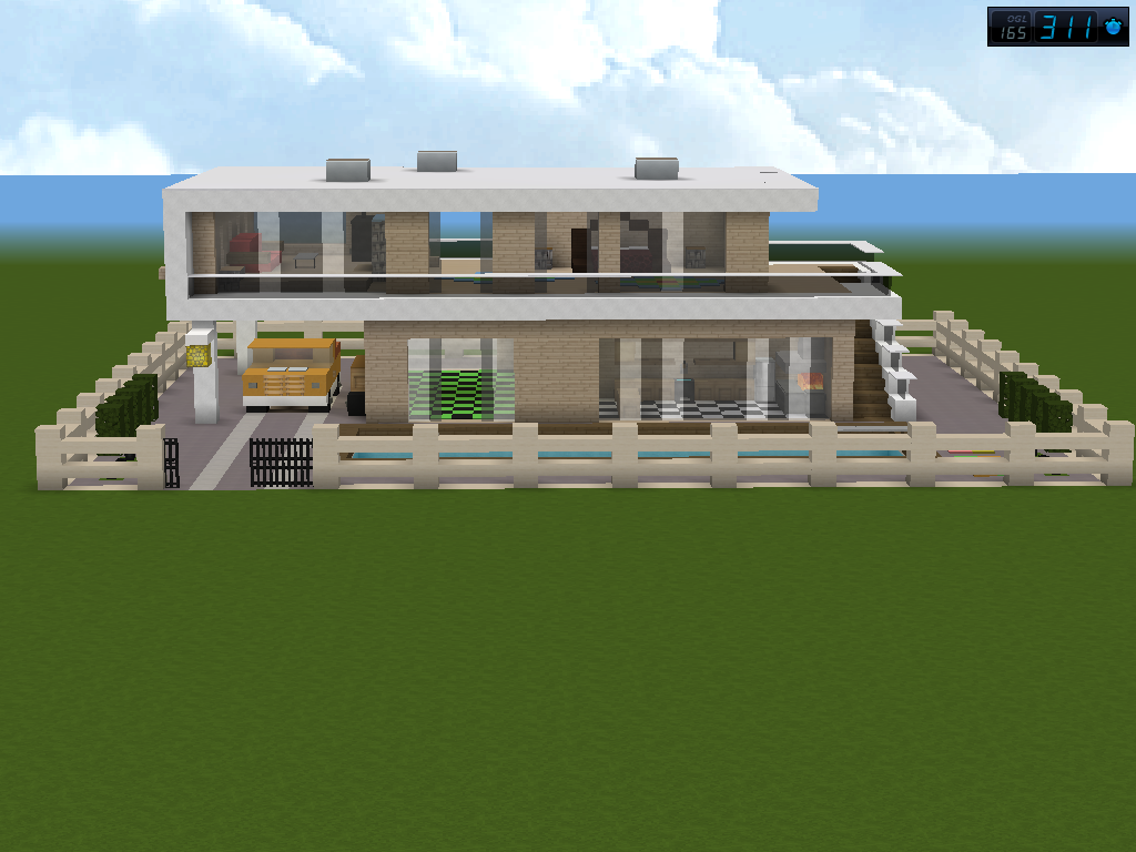 Modern Home, preview and tutorial Minecraft Map