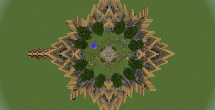 Medieval/rustic spawn build Minecraft Map