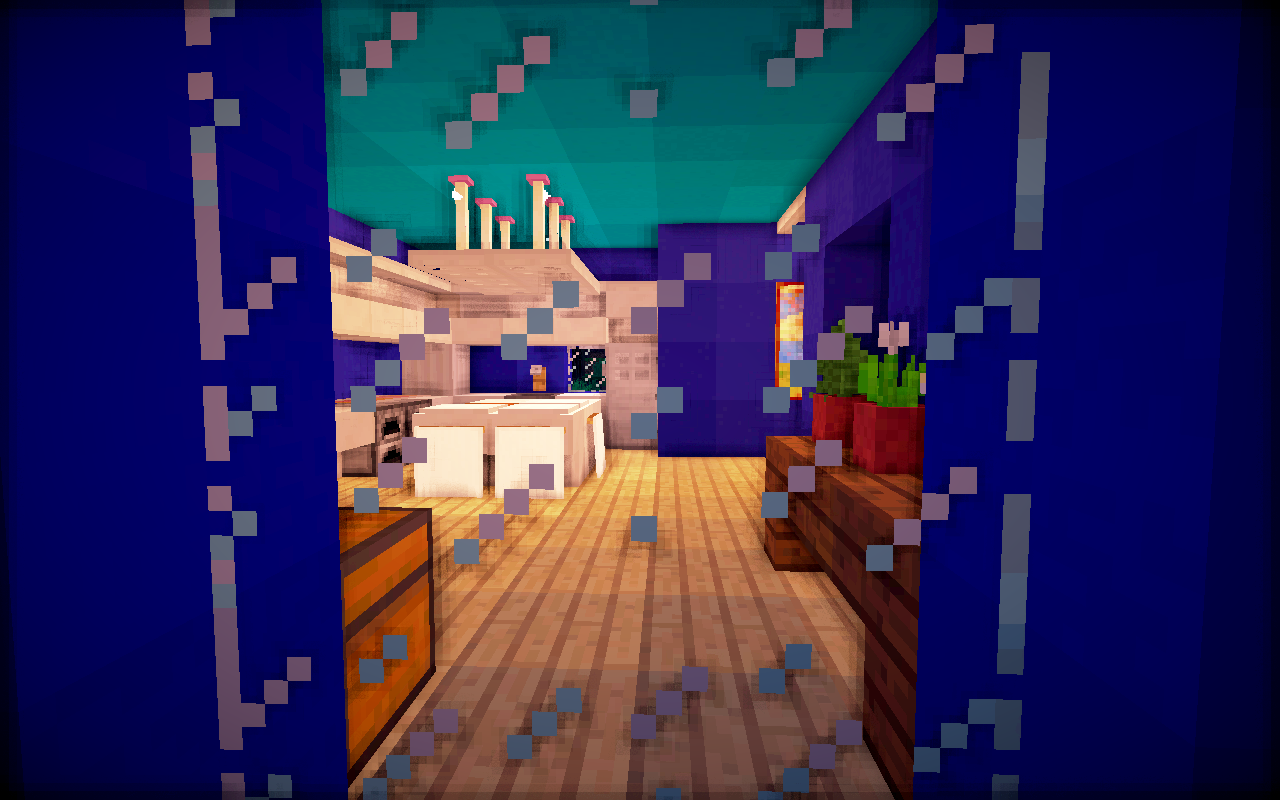 Blue House Minecraft Map