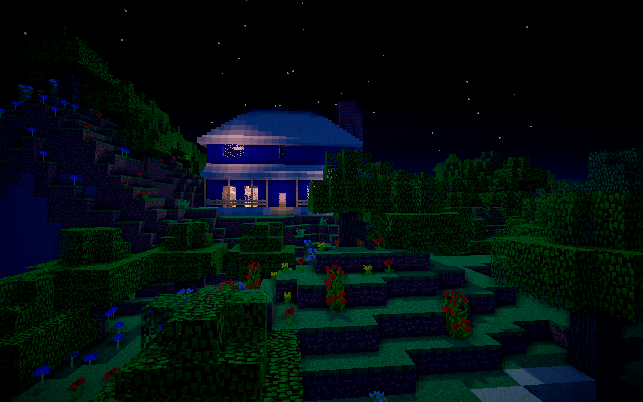 Blue House Minecraft Map