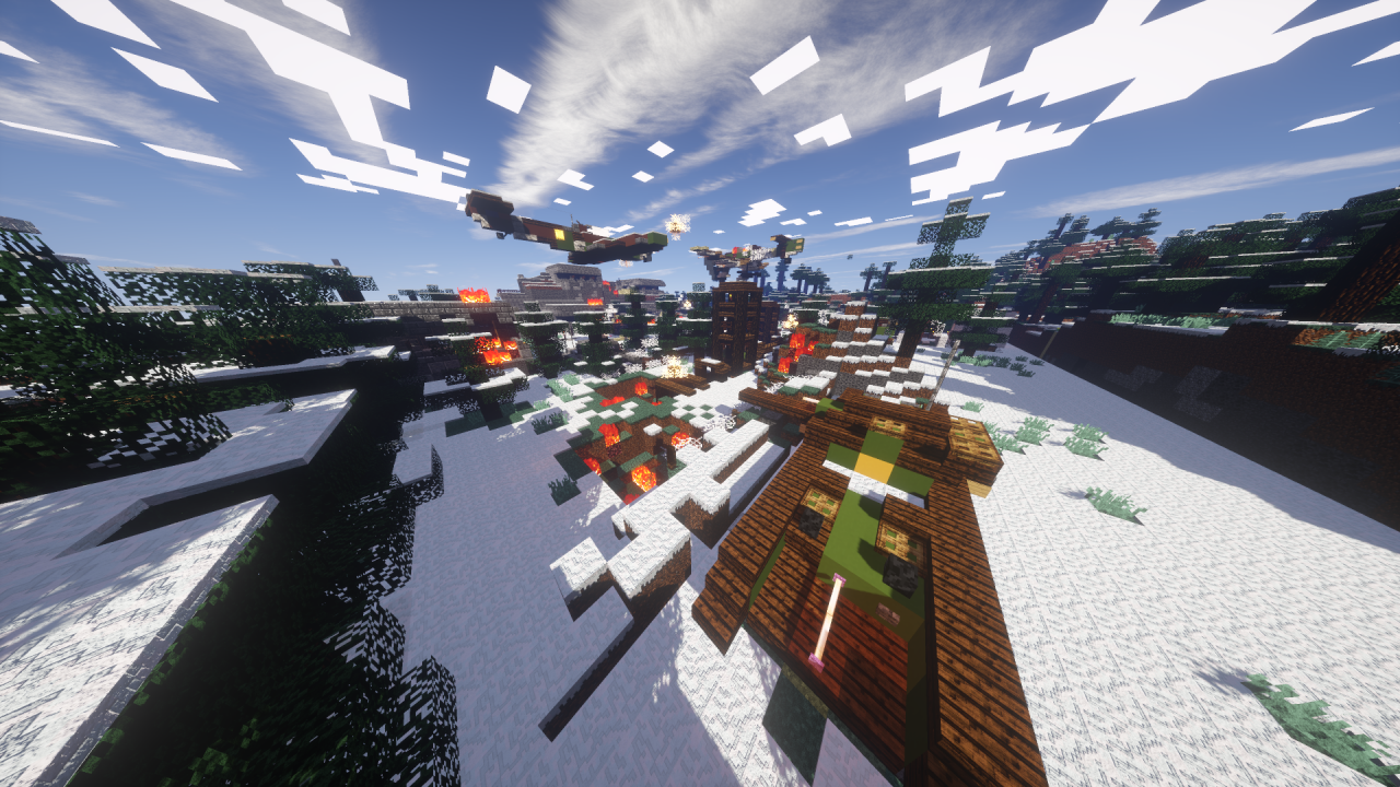 WW2 THEMED TUNDRA BATTLE Minecraft Map