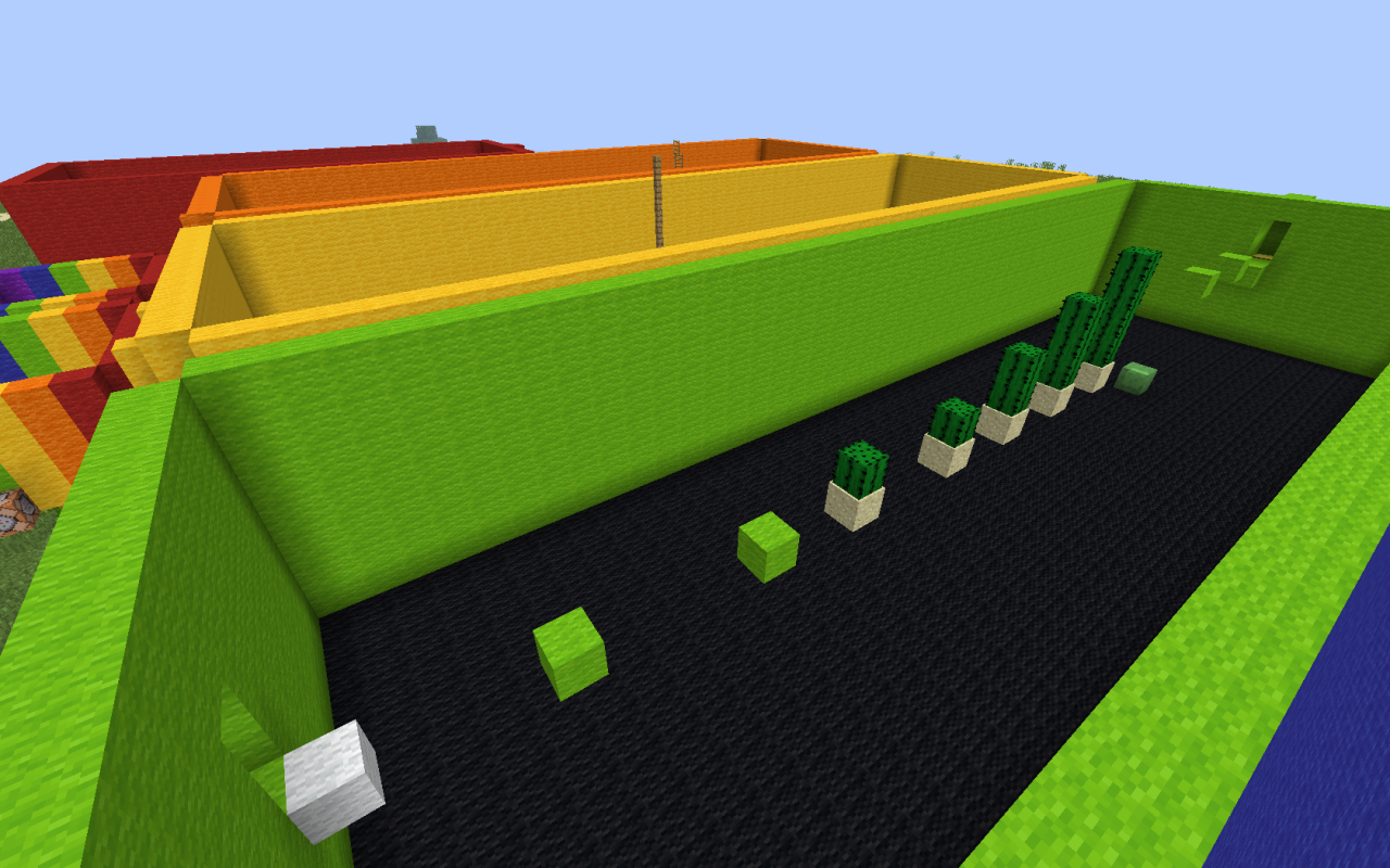 Kind of Easy Rainbow Parkour Minecraft Map