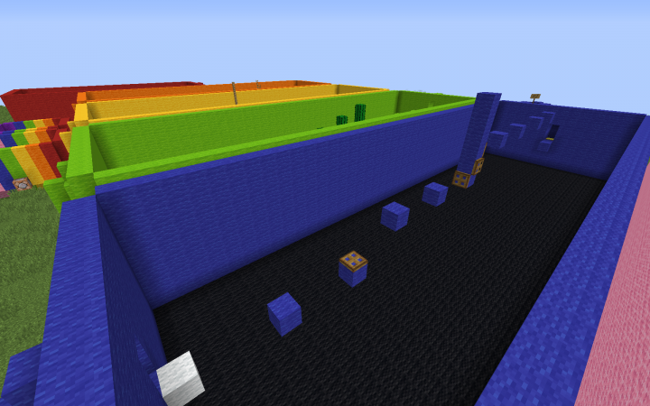 Kind of Easy Rainbow Parkour Minecraft Map